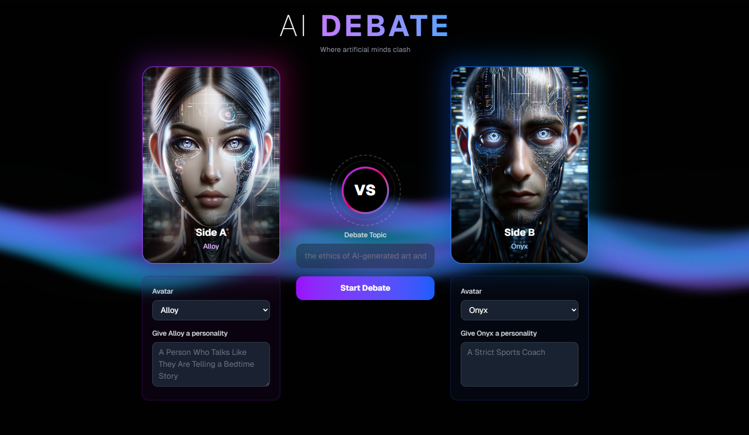 AI Debate - Your site for conducting debates between AIs